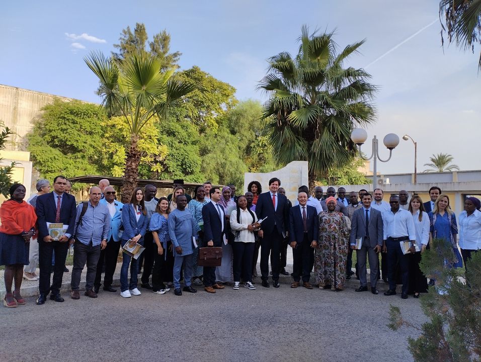 The Romanian Ambassador to Algeria, H.E. Mr. Gruia Jacota, together ...