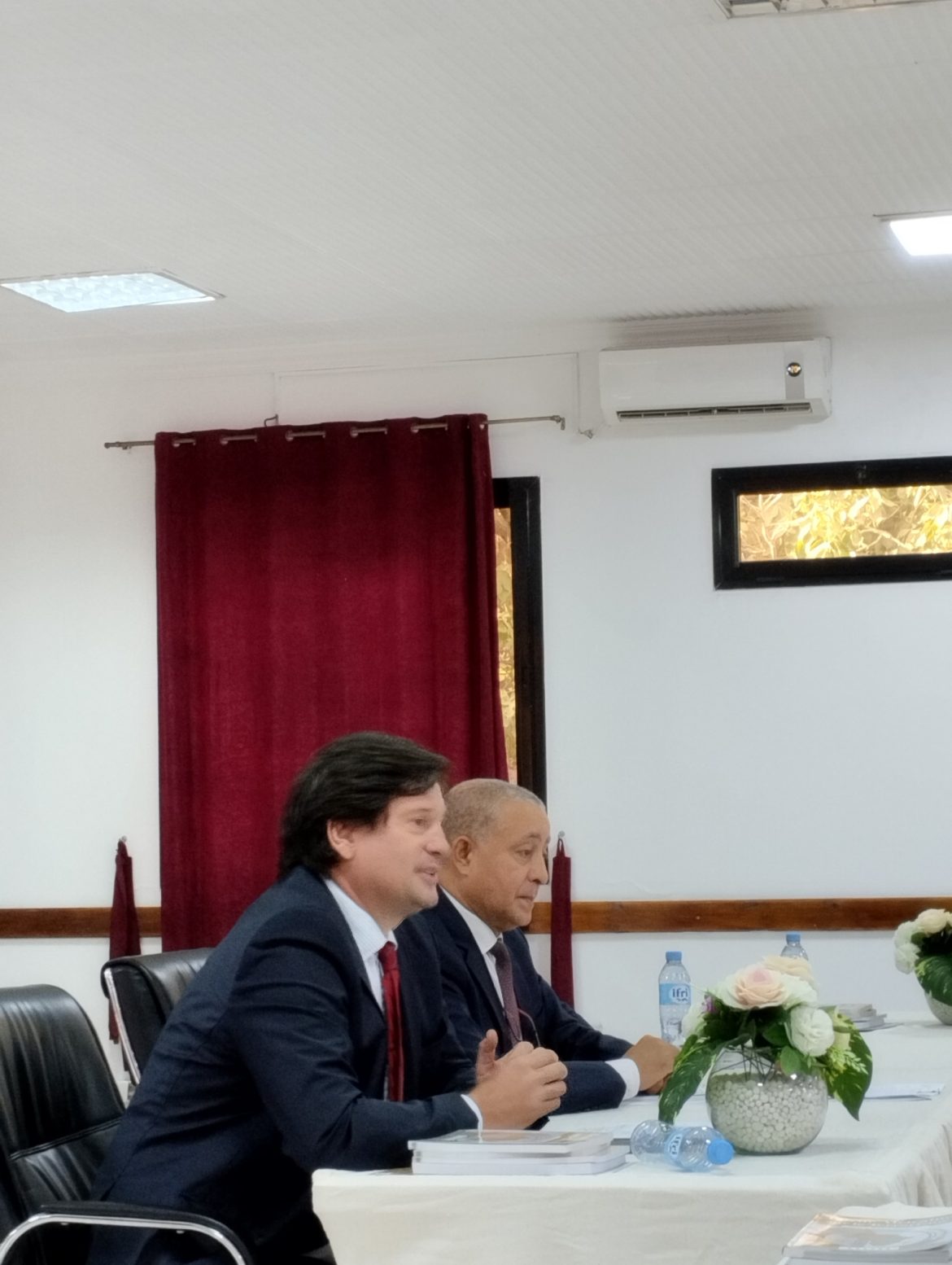 The Romanian Ambassador to Algeria, H.E. Mr. Gruia Jacota, together ...